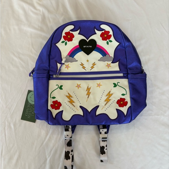 STATE | Accessories | State Kids Purple Backpack With Floral And ...